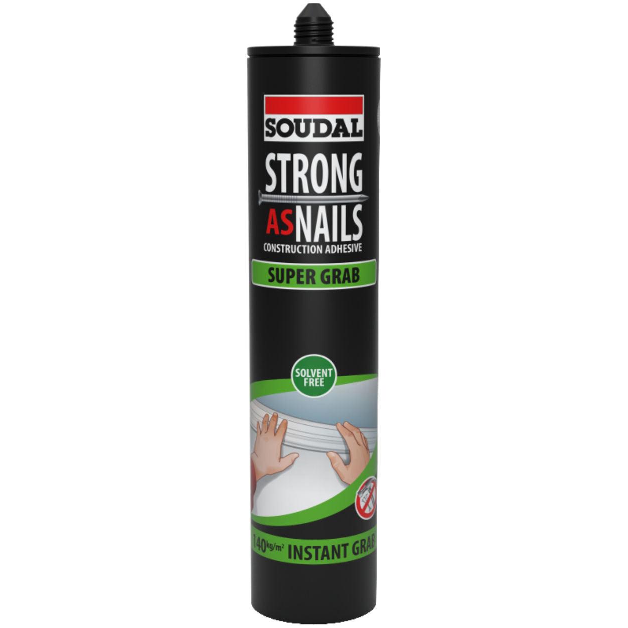 Soudal Strong As Nails Super Grab BEIGE Adhesive – Crockers Paint & Wallpaper