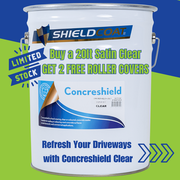 SHIELDCOAT Concreshield Clear and Coloured Concrete Sealer – Crockers ...