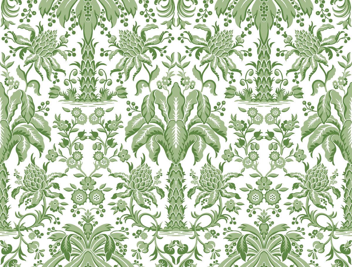Damask Resource Library Palmetto Palm Damask Wallpaper – Crockers Paint ...