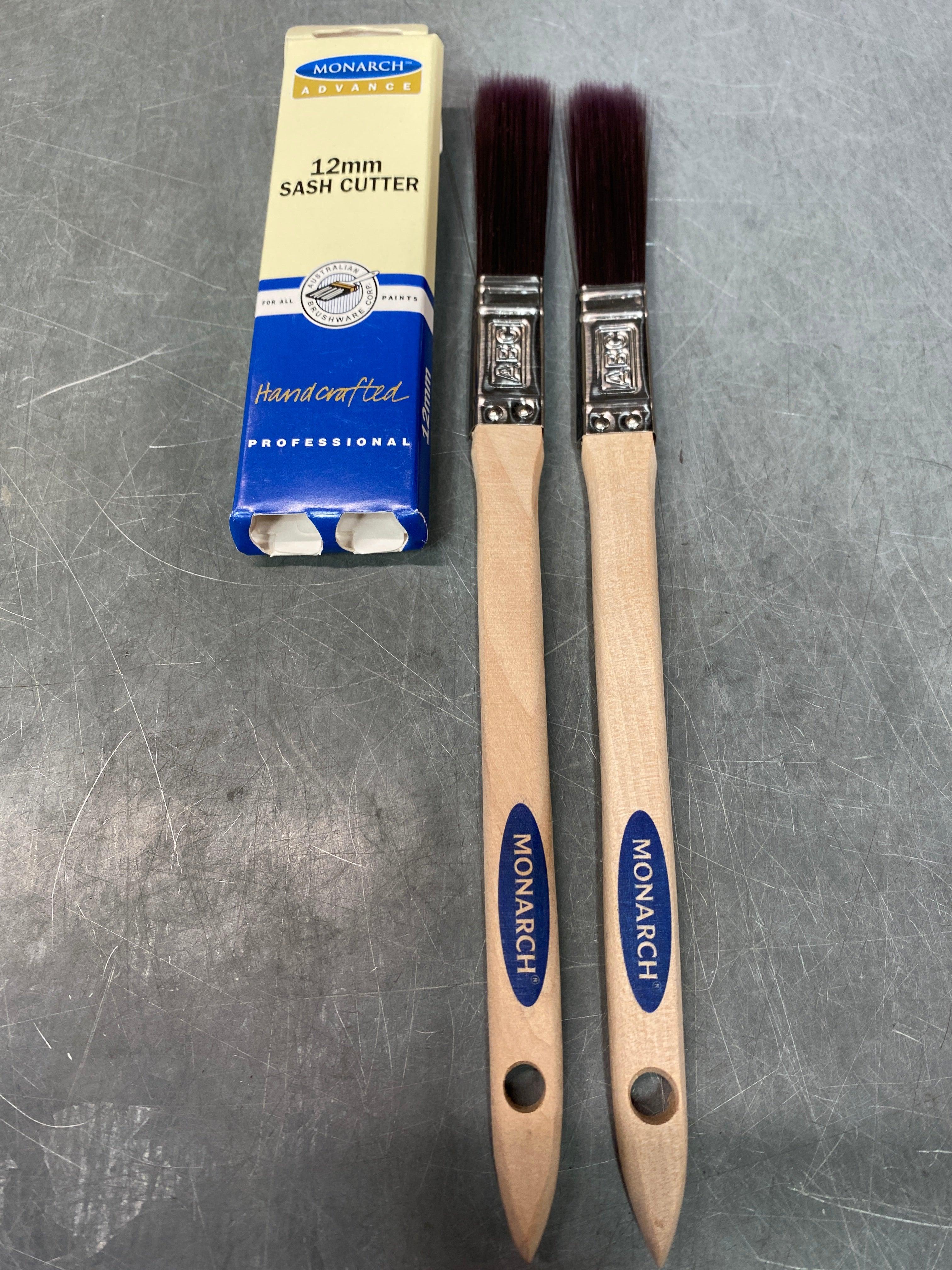 Monarch Advance Sash Cutter 12mm Twin Pack Paint Brushes – Crockers ...